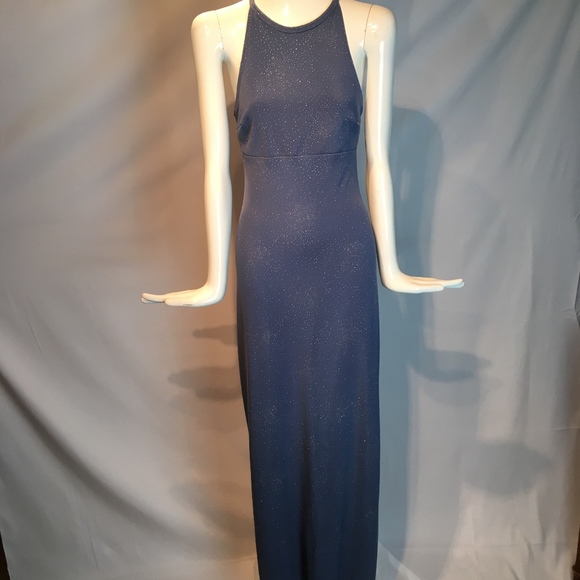 My Michelle | Dresses | Long Periwinkle Halter Top Gown By My Michelle ...